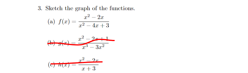 Solved 3. Sketch the graph of the functions. (a) | Chegg.com