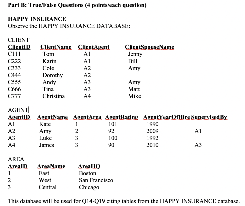 14 If A Dbms Enforces In The Happy Insurance 