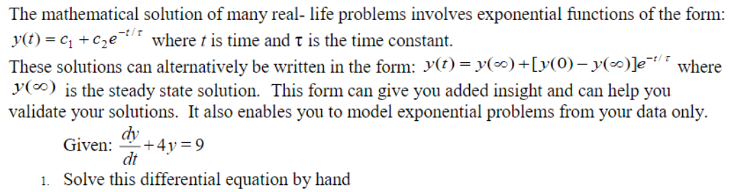 Solved The mathematical solution of many real-life problems | Chegg.com