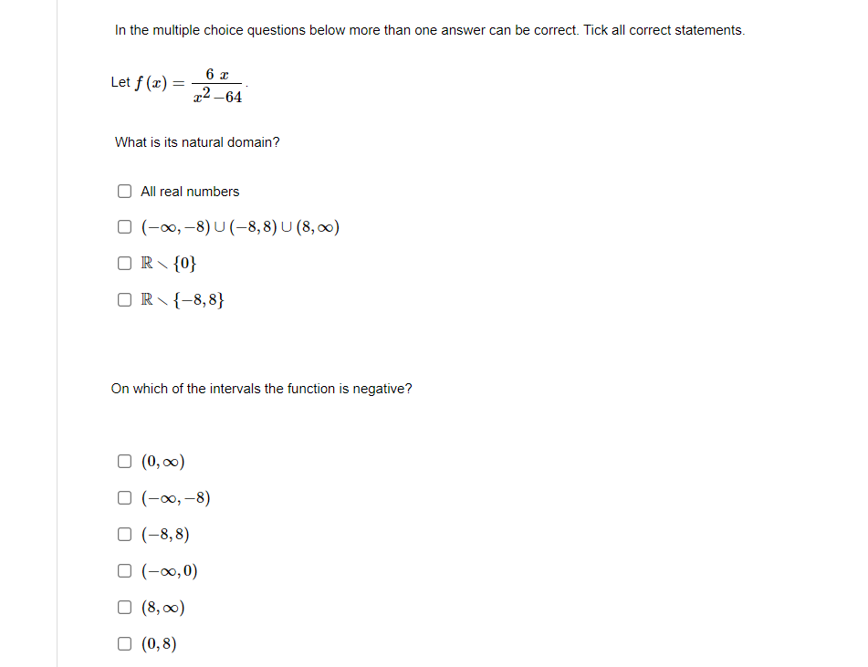 Solved In the multiple choice questions below more than one | Chegg.com