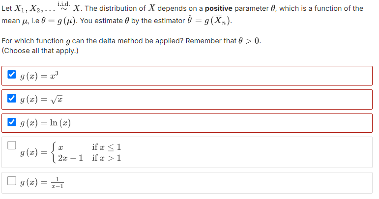 Solved Let x1,x2,dots∼ i.i.d. x. ﻿The distribution of x | Chegg.com