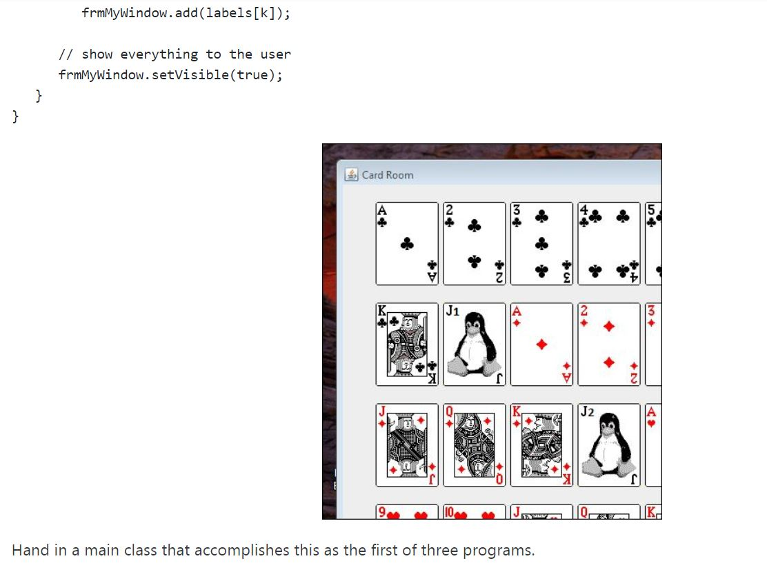 Solved We wish to move our Card classes from the realm of | Chegg.com
