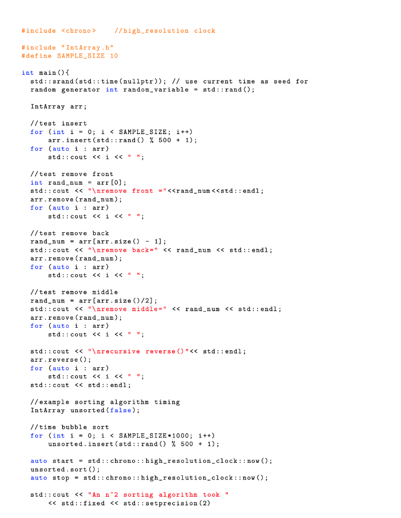 Solved implement all the methods shown in the inteface on | Chegg.com