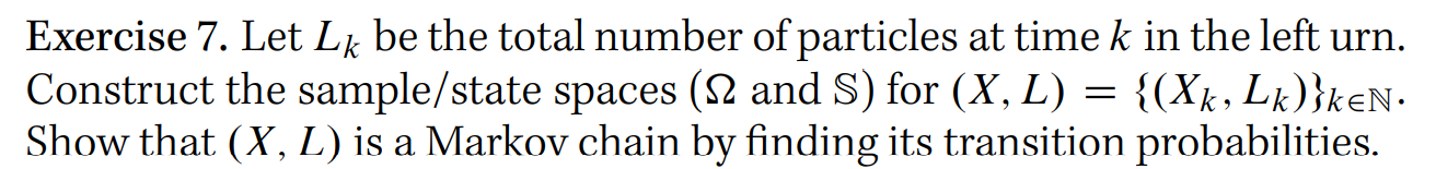 Solved Exercise 7. Let Lk be the total number of particles | Chegg.com