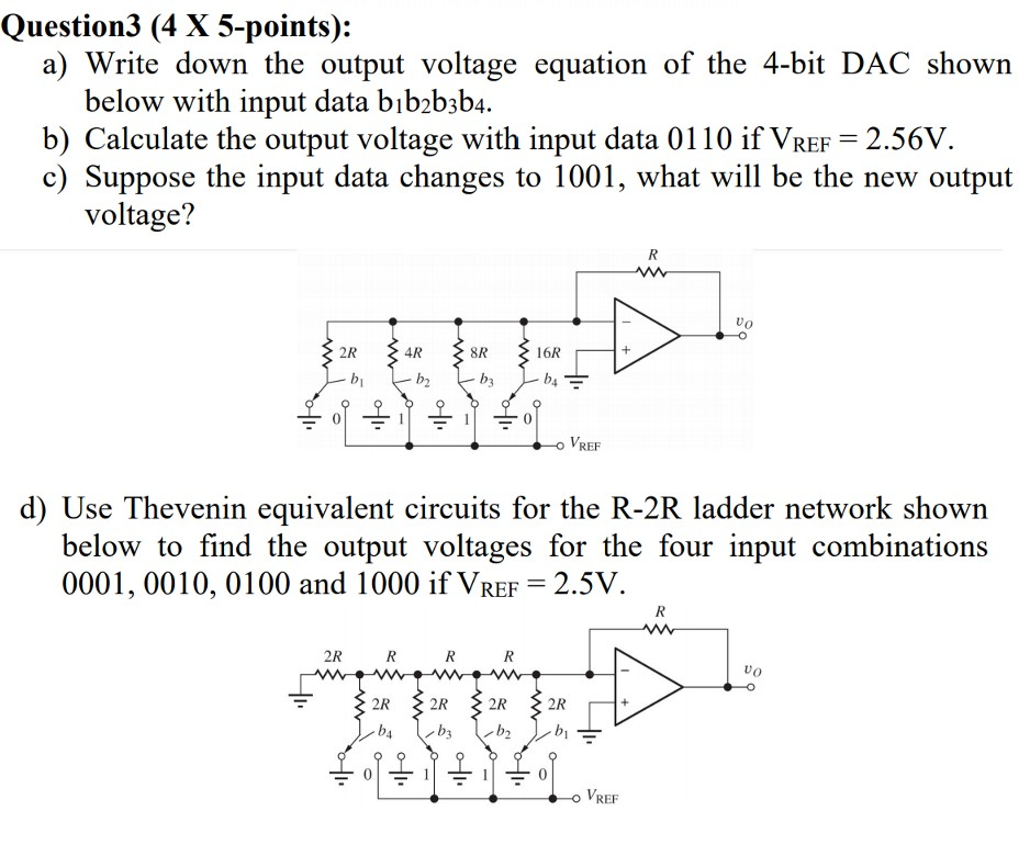 Solved Question3 (4 X 5-points): a) Write down the output | Chegg.com