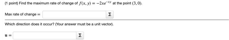 Solved (1 point) Find the maximum rate of change of | Chegg.com