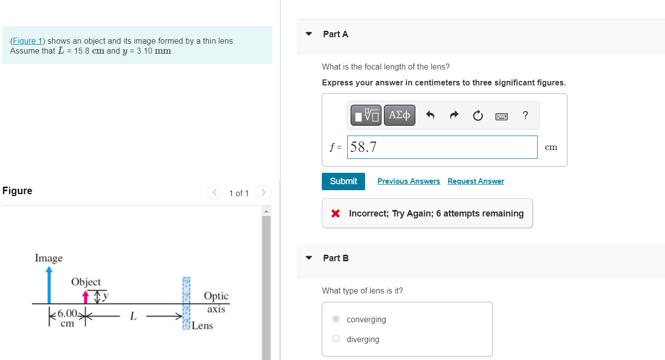 Solved (Figure 1) shows an object and its image formed by a | Chegg.com