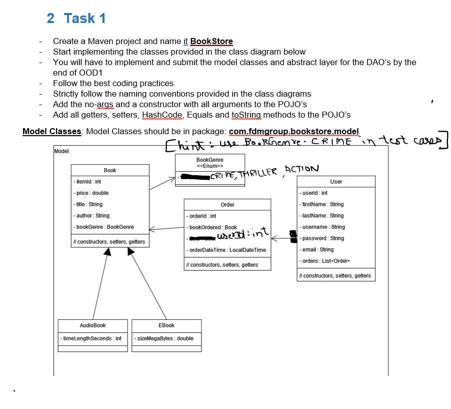 Solved - Create a Maven project and name it BookStore - | Chegg.com