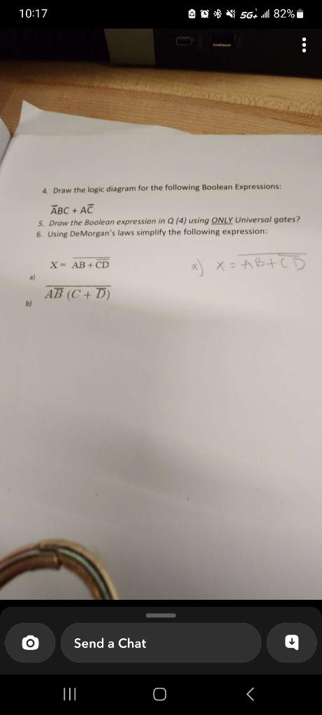 Solved 4. Draw the logic diagram for the following Boolean | Chegg.com