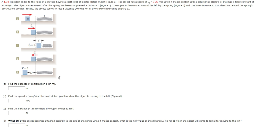 Solved A 1.30-kg object slides to the right on a surface | Chegg.com