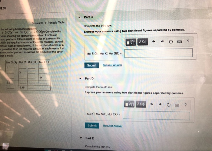 Solved Chapt Exercise Constants I Periodic Table Part A | Chegg.com