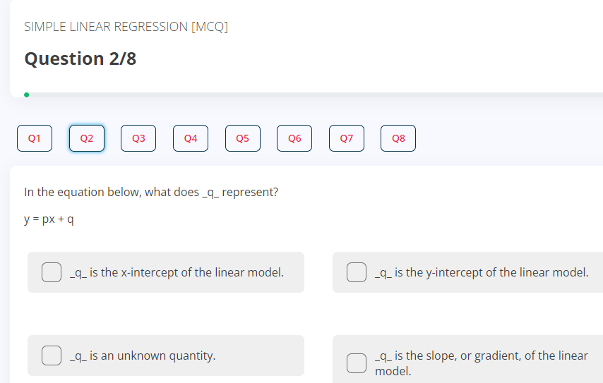 Solved In The Equation Below What Does q represent Y px q Chegg