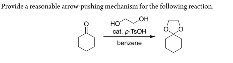 Solved Provide a reasonable arrow-pushing mechanism for the | Chegg.com