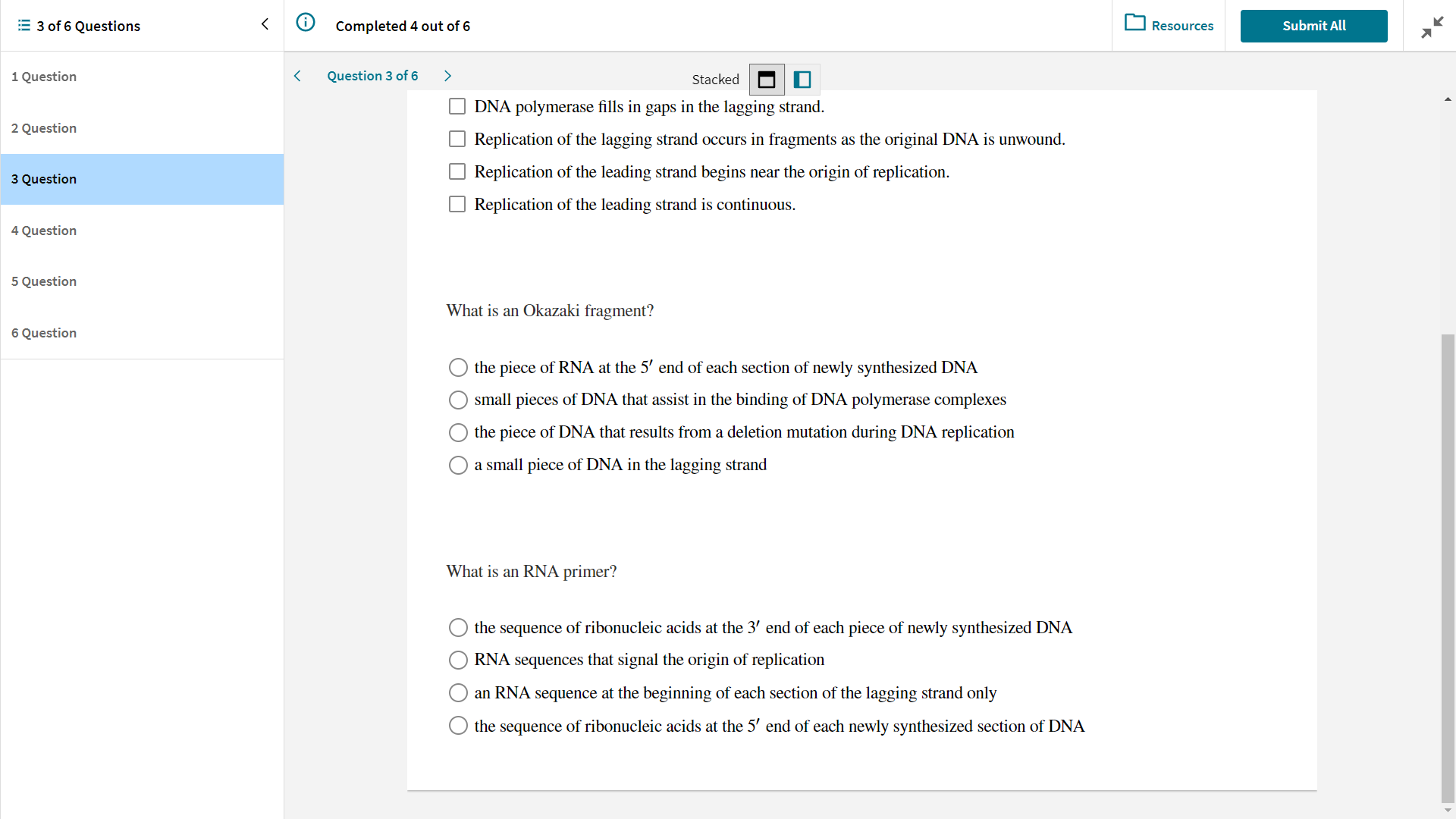 Step 3: Define the terms leading strand, lagging | Chegg.com