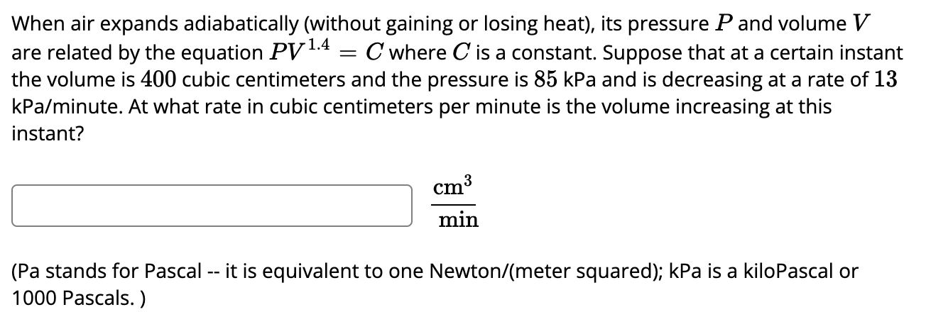 Solved When air expands adiabatically (without gaining or | Chegg.com