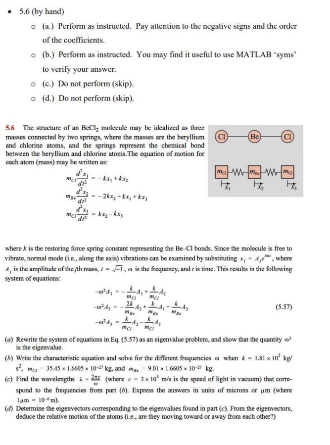 Solved - 5.6 (by hand) (a.) Perform as instructed. Pay | Chegg.com
