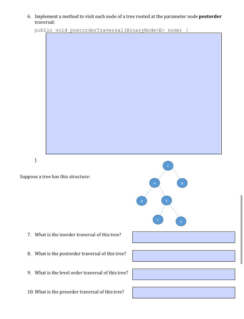 Solved 1. Draw a binary tree with 6 nodes (labeled | Chegg.com