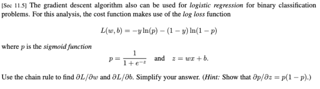 Solved [Sec 11.5] ﻿The gradient descent algorithm also can | Chegg.com