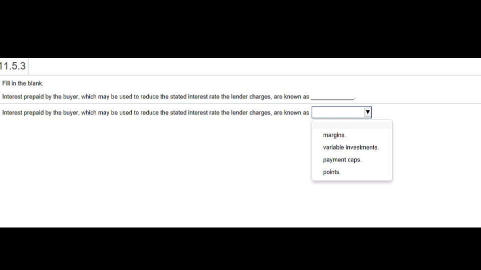Solved 1.5.3 Fill in the blank. Interest prepaid by the | Chegg.com