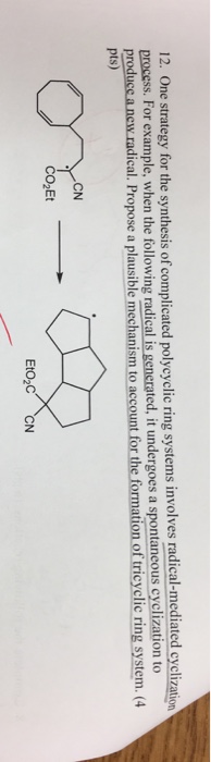 Solved 12. One strategy for the synthesis of complicated | Chegg.com