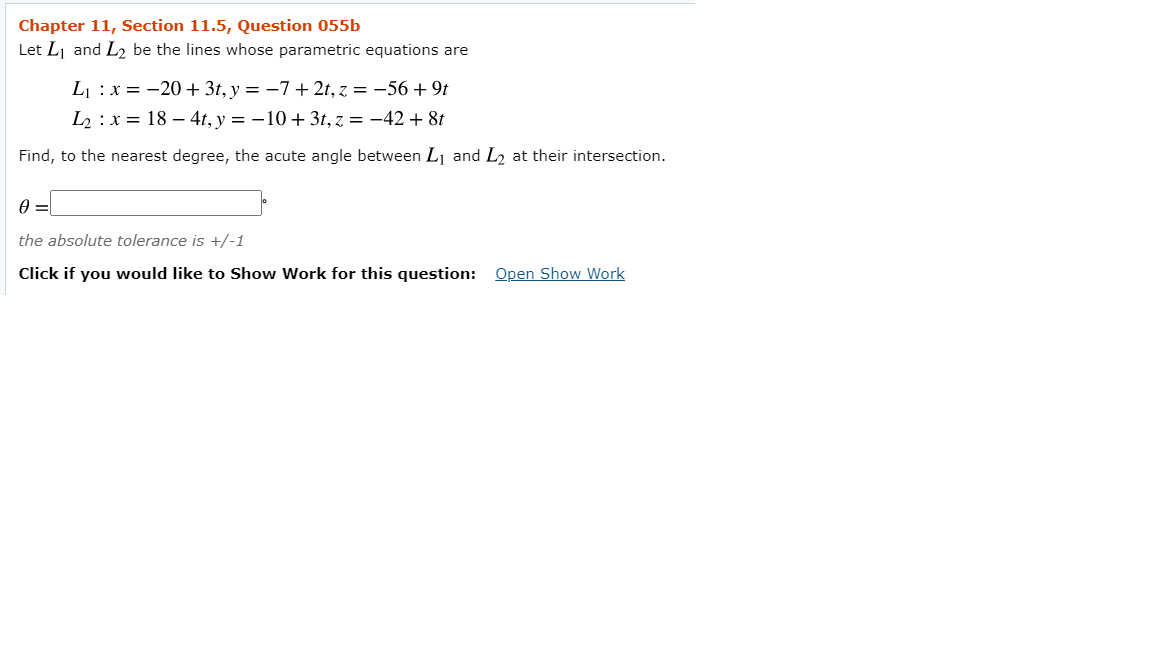Solved Chapter 11, Section 11.5, Question 055b Let L1 and L2 | Chegg.com
