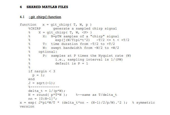 2.1 Generating a Complex LFM Chirp Waveform A | Chegg.com