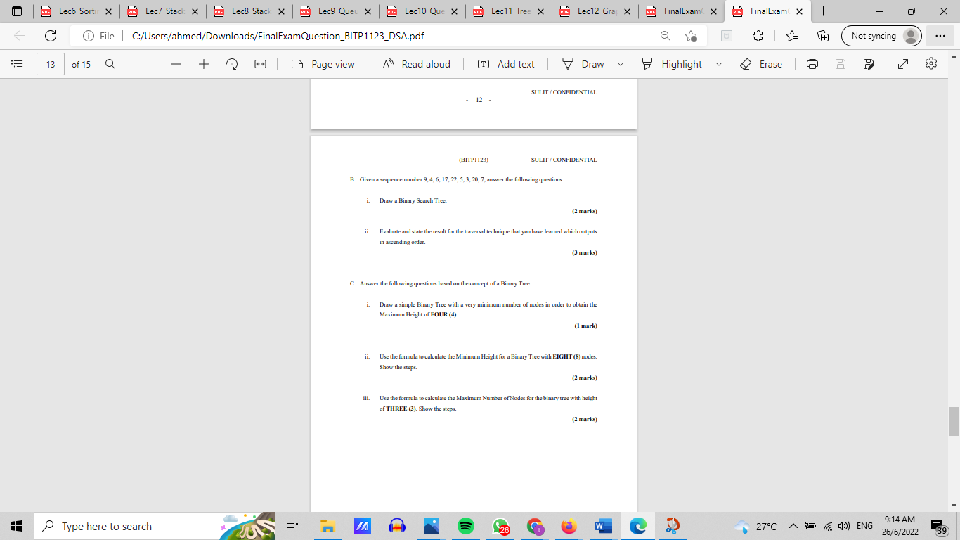 Solved PDF Lec6_Sortir X C Ⓒ File Q 12 of 15 Lec7_Stack X | Chegg.com