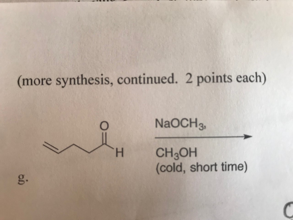 Solved Synthesis: Draw the feature product of the following | Chegg.com