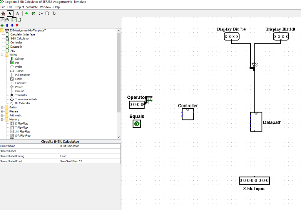 Need help building a logic calculator. We are suppose | Chegg.com