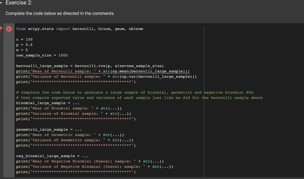Solved plete the code below as directed in the comments. | Chegg.com