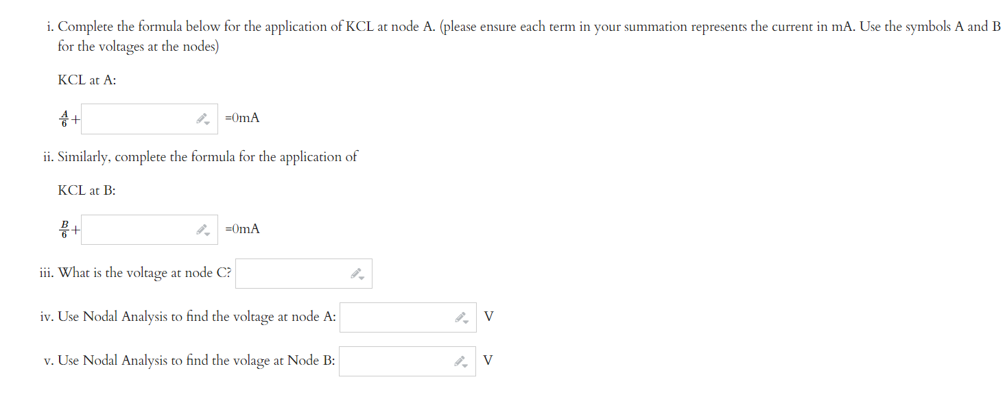 Solved i. Complete the formula below for the application of | Chegg.com