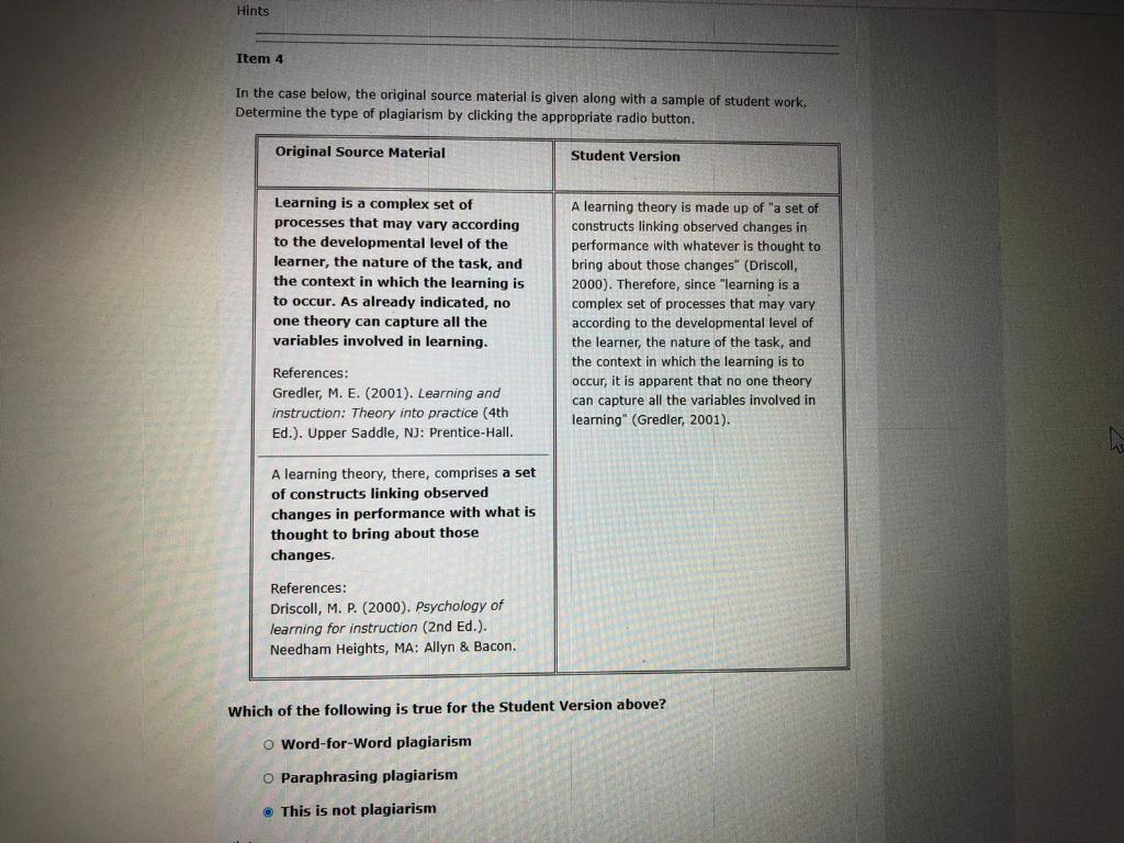 Solved Item 2 In the case below, the original source | Chegg.com