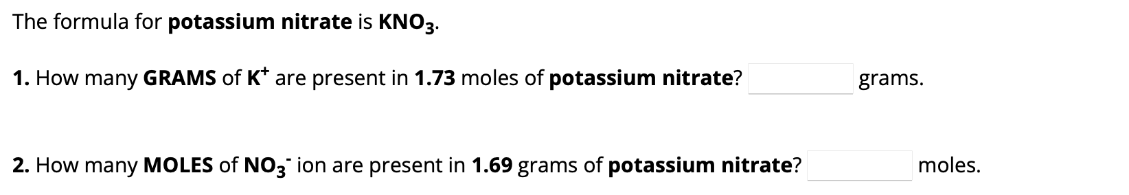 Solved The formula for iron(III) bromide is FeBr3. 1. How | Chegg.com