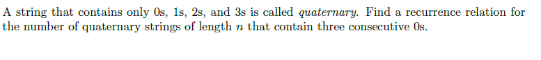 Solved A string that contains only Os, ls, 2s, and 3s is | Chegg.com