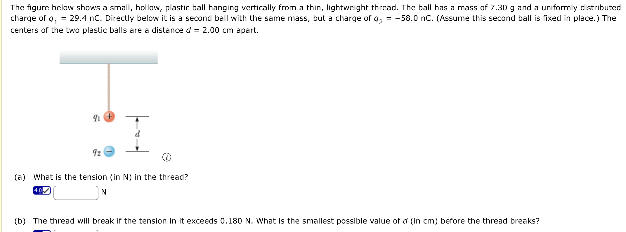 Solved by an EXPERT The figure below shows a small, hollow, plastic ball | Chegg.com