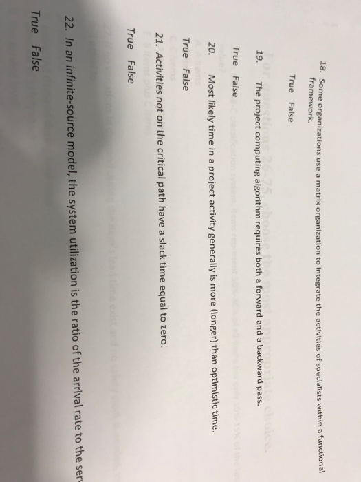 Solved 18. Some organizations use a matrix organization to | Chegg.com