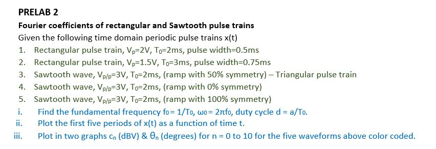 Plot using MATLAB Ignore the Triangular pulse train | Chegg.com