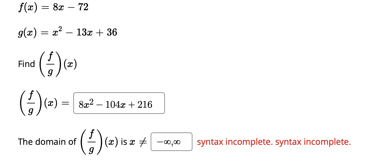 Solved Function Decomposition Given the composition | Chegg.com