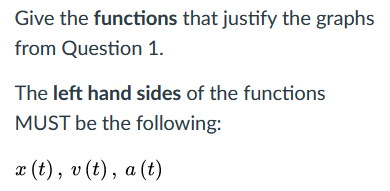 Solved S Position vs. Time Velocity vs. Time Acceleration | Chegg.com