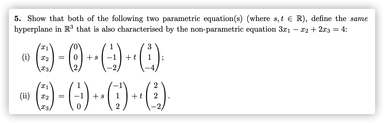 Solved 5. Show that both of the following two parametric | Chegg.com