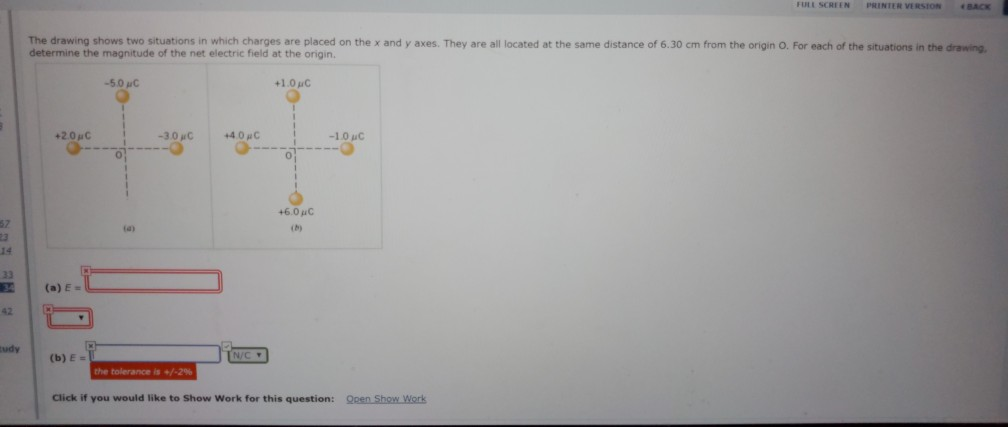 Solved I'm using the kq/r^2 formula but I keep getting the | Chegg.com