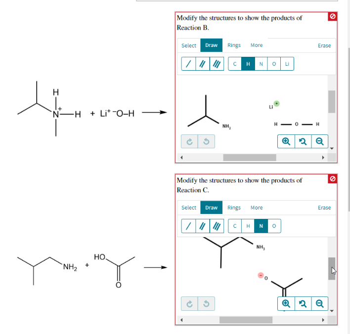 Solved Modify the structures to show the products of | Chegg.com