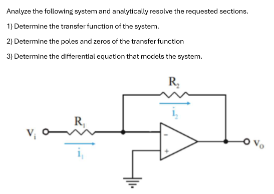 Solved Analyze the following system and analytically resolve | Chegg.com