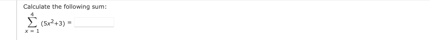 Solved Calculate the individual terms and the final sum for | Chegg.com