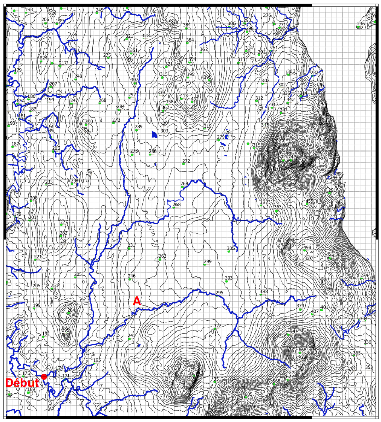 Solved HYDROLOGYConsidering the seen above topography map, | Chegg.com