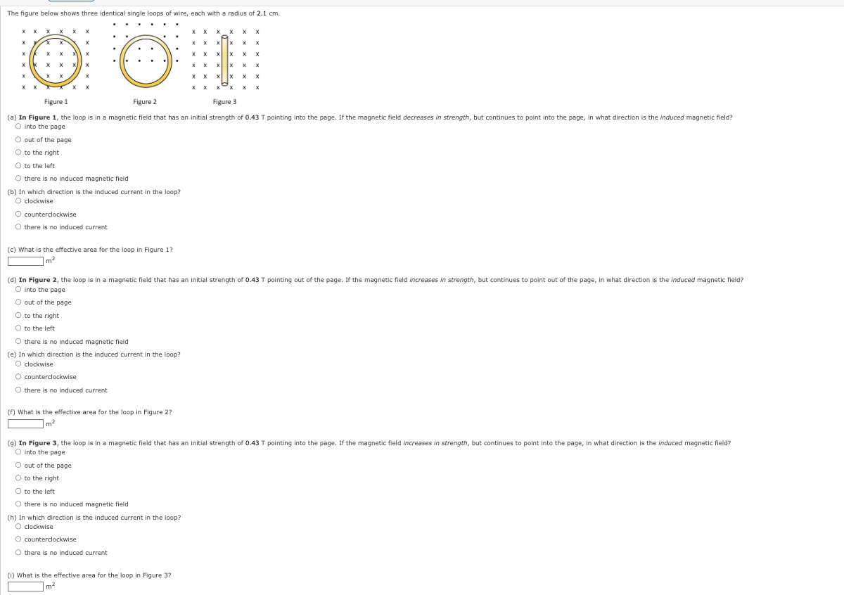 Solved The figure below shows three identical single loops | Chegg.com