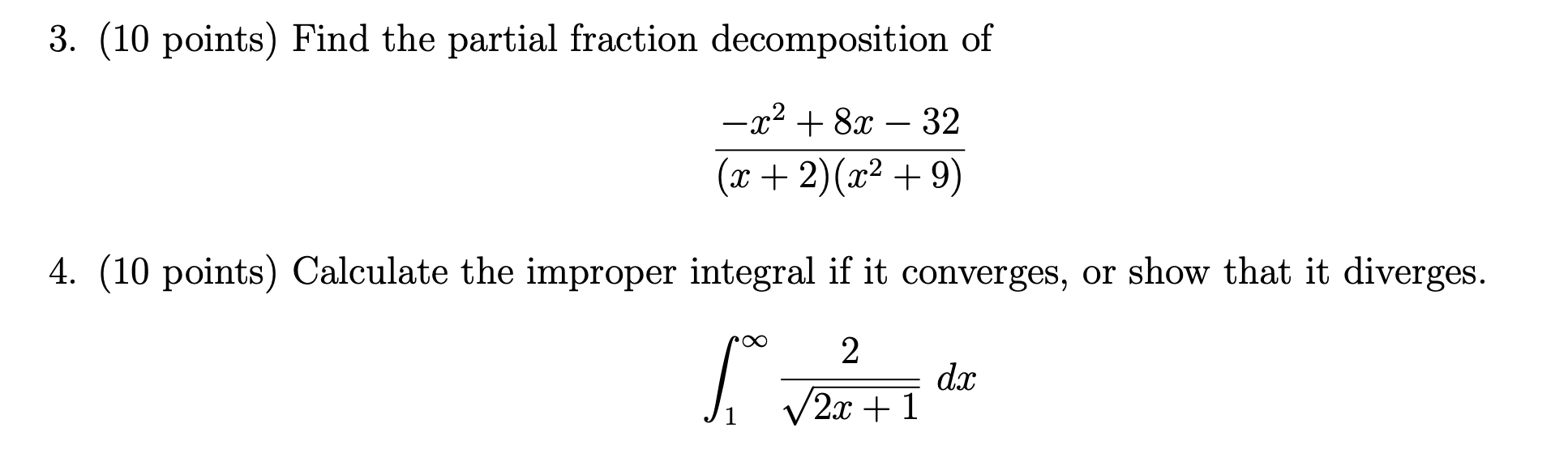 Solved 3. (10 points) Find the partial fraction | Chegg.com
