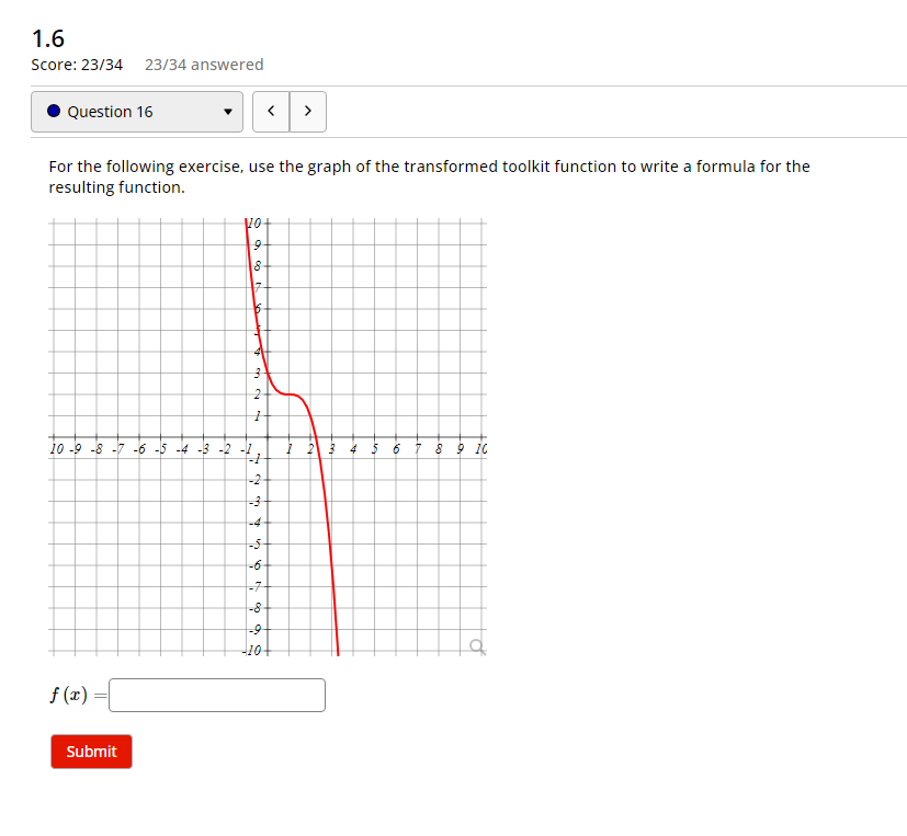 Solved For the following exercise, use the graph of the | Chegg.com