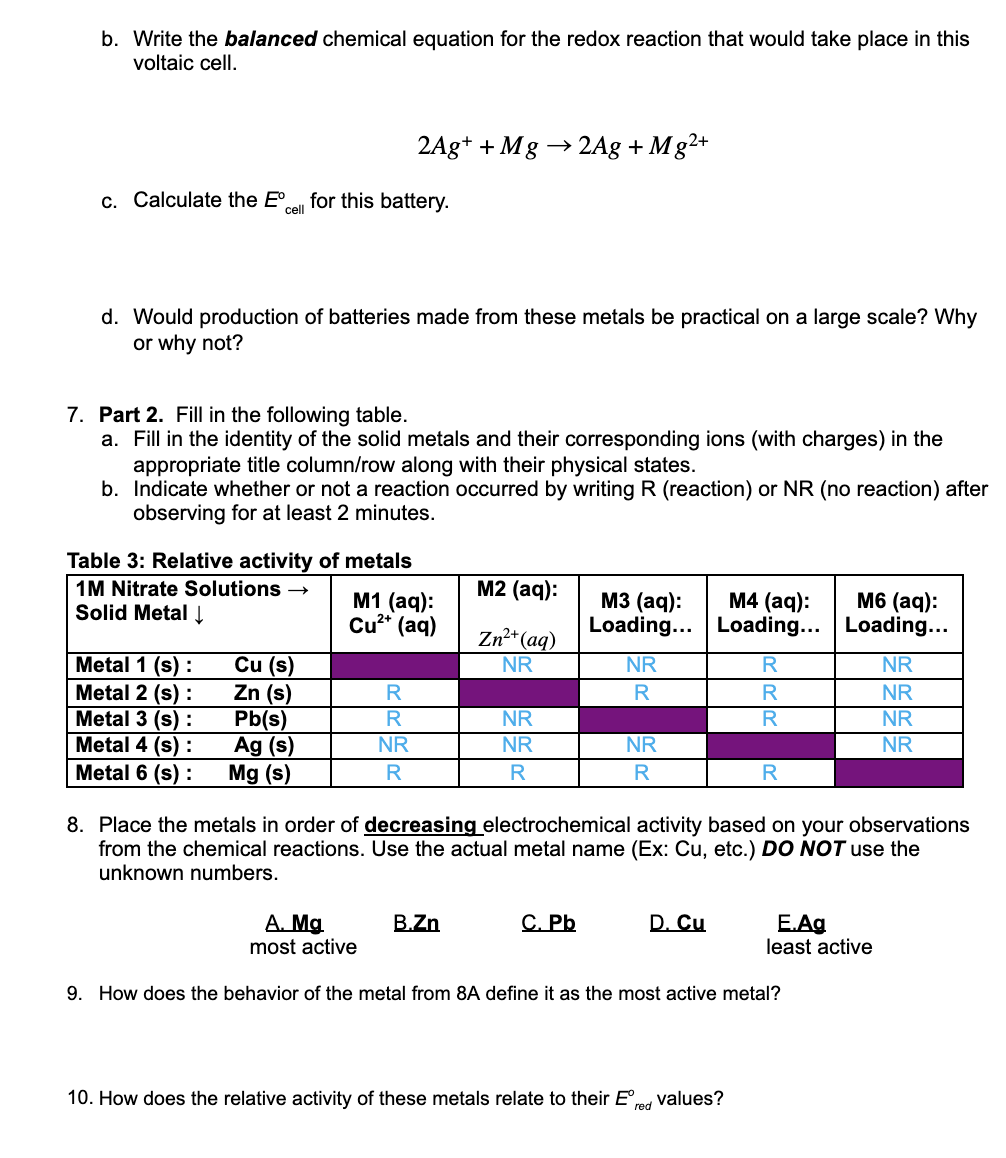 Solved Answer Questions 9 and 10 If needed use the | Chegg.com