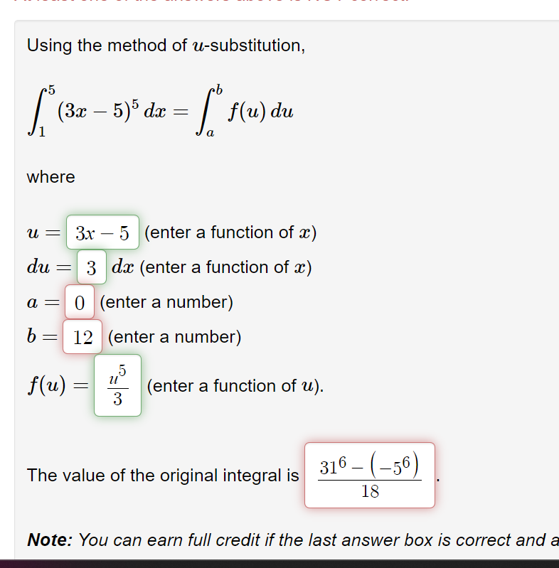 Solved Using the method of u-substitution, | Chegg.com